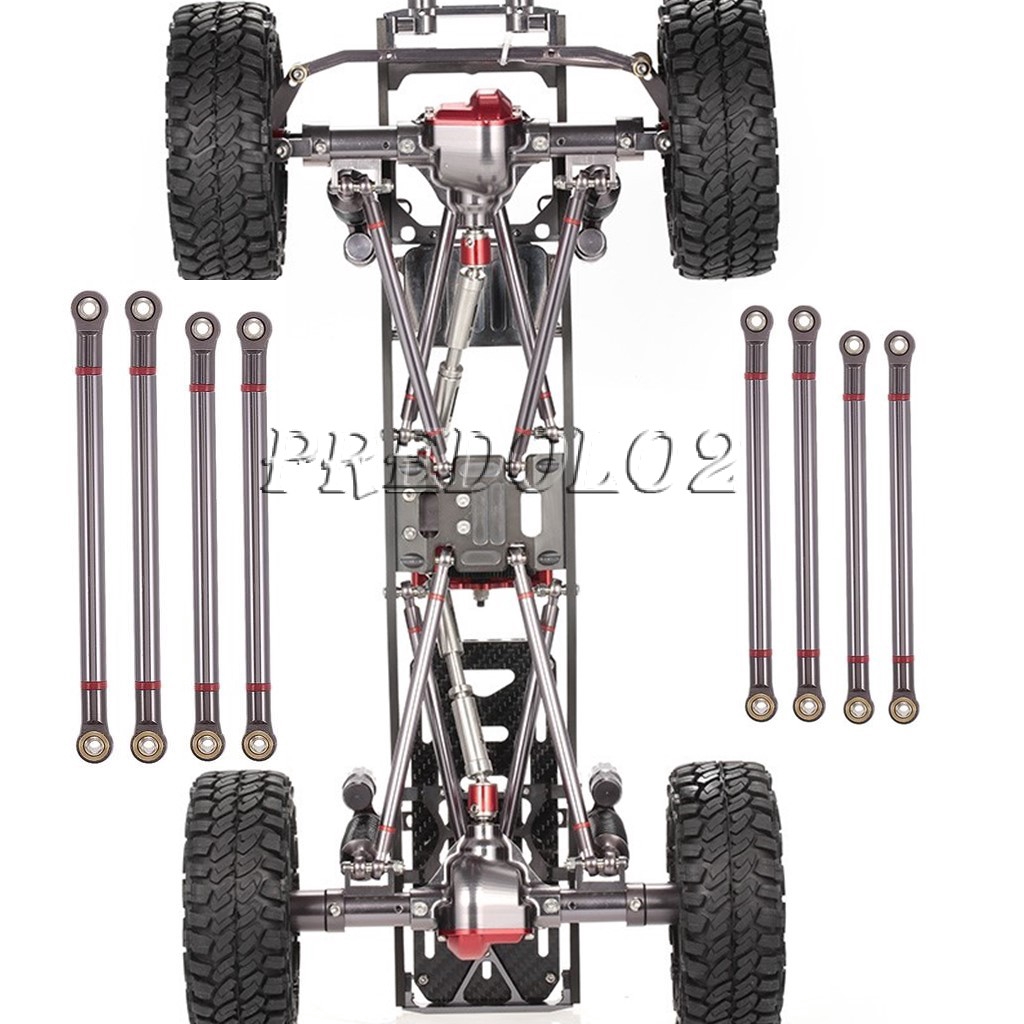1/10 Scale Alloy Pull Rods Linkage 8x for 1/10 Axial SCX10 RC Rock ...
