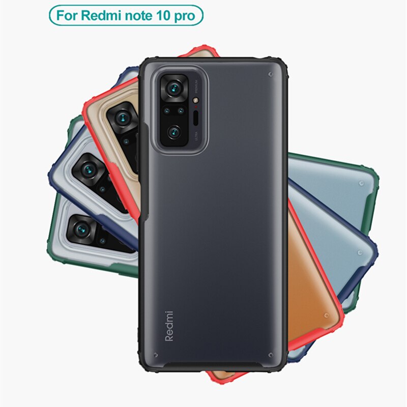 Xiaomi Redmi Note 10 Pro Case Skin feel Full protection Shockproof Case ...