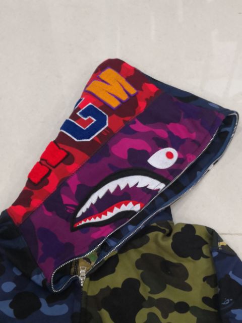 Bape new multi-color color matching camouflage sweater - nysocialclub ...