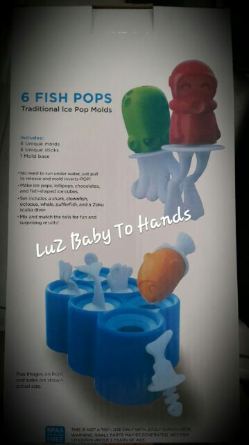พิมพ์ซิลิโคนทำไอติม Fish pop - luz_baby_2_hands - ThaiPick