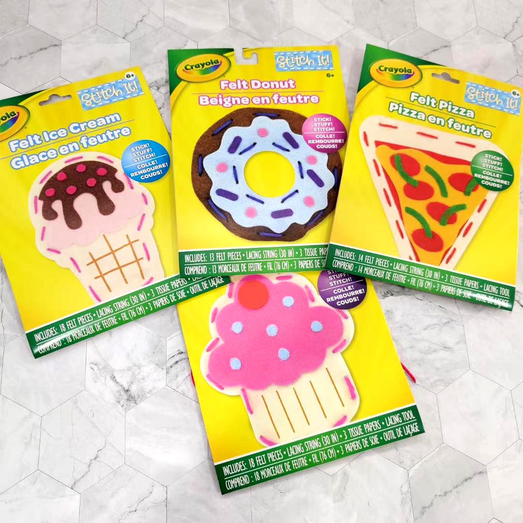 ღღBoy/ Girl Kid Art and Craft: Crayola Stitch It For Kids Felt Cupcake ...