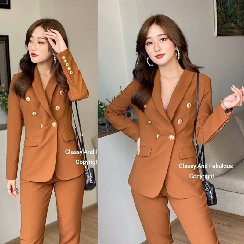 M10 S-XL Set ชุดเซ็ต เซต2ชิ้น เซตสูท ชุดสูทผู้หญิง เซตสูทขายาว ชุดเข้าเซต เซตสูทแฟชั่น ชุดออกงาน ...