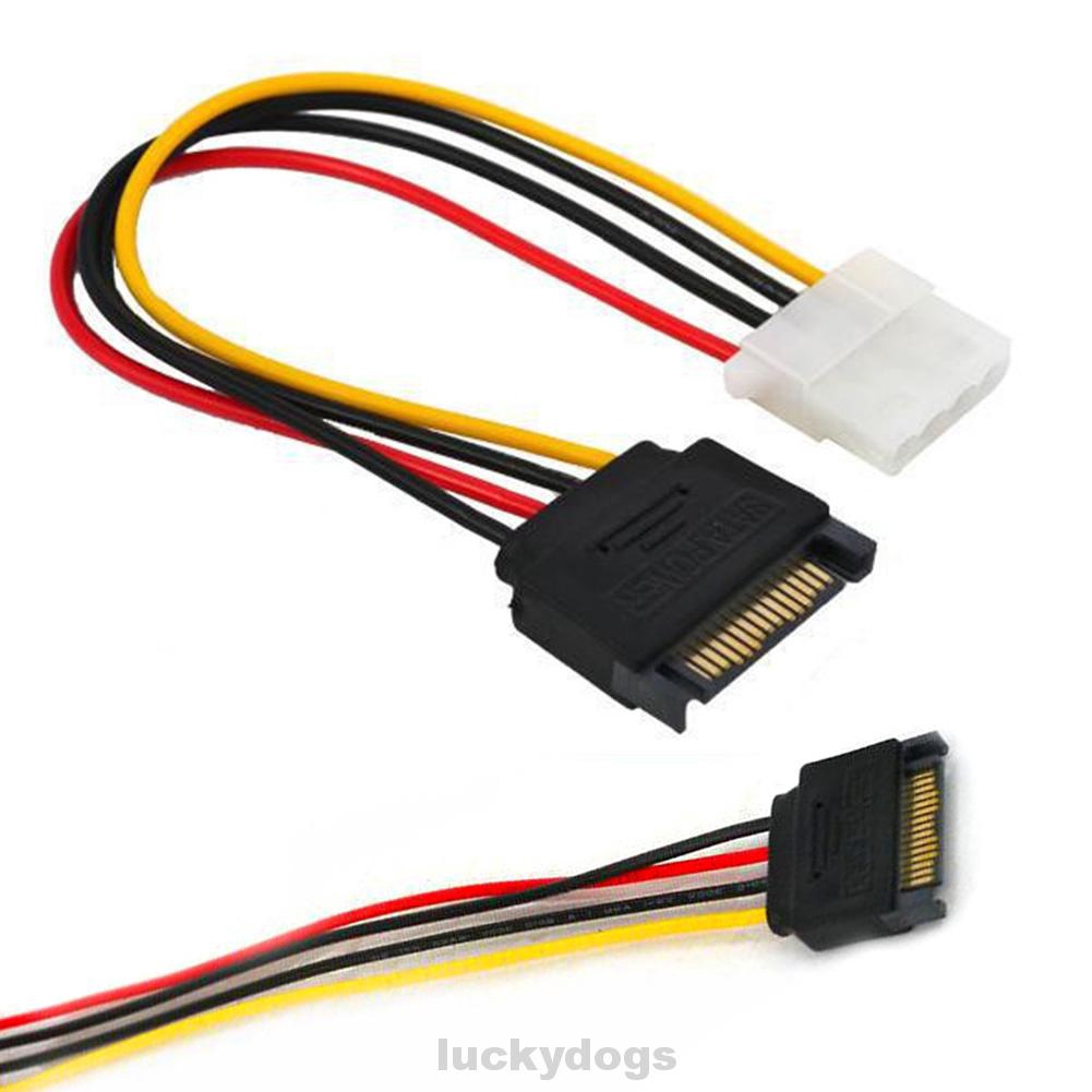 15pin 15P Sata Serial ATA Male to Molex IDE 4 Pin Female M-F Hard Drive ...
