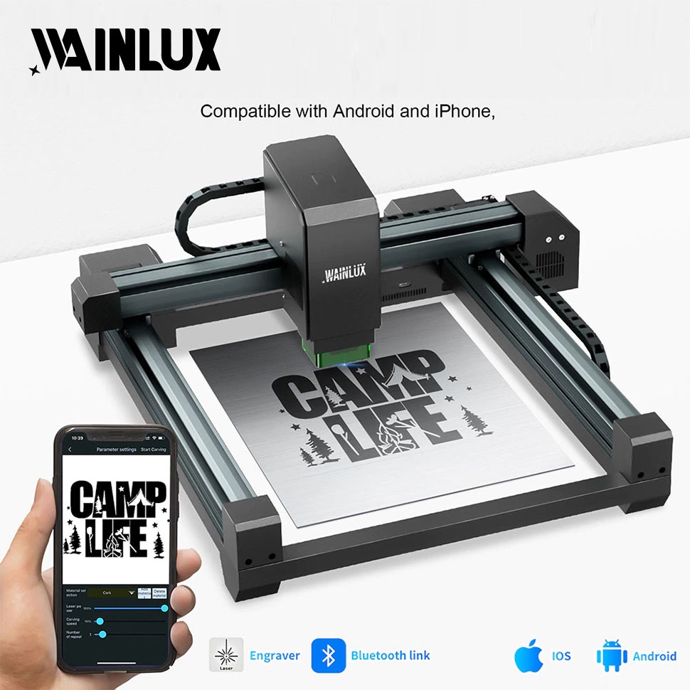 ดาวดวงเดียวกันWainlux 80W Laser EngraverampCutter CNC Laser Engraving ...