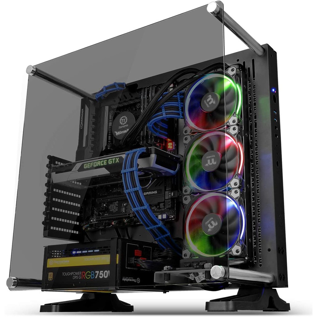 CASE (เคสกระจก) THERMALTAKE CORE P3 TEMPERED GLASS BLACK - hardware ...