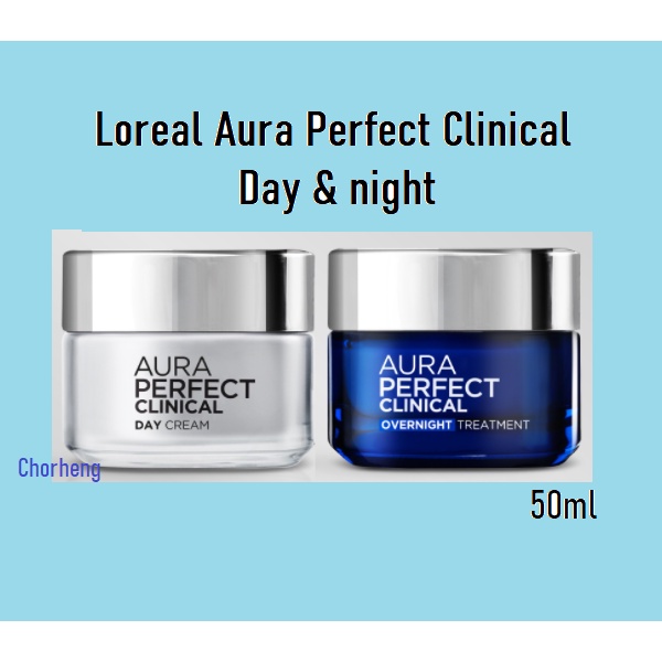[แพ็กคู่] Loreal Paris Aura Perfect Clinical Day Cream 50 ml. และ ...