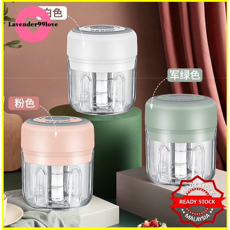 Mini USB Electric Garlic Masher Cutter Food Chopper Wireless Garlic Grinder Press Mincer ...