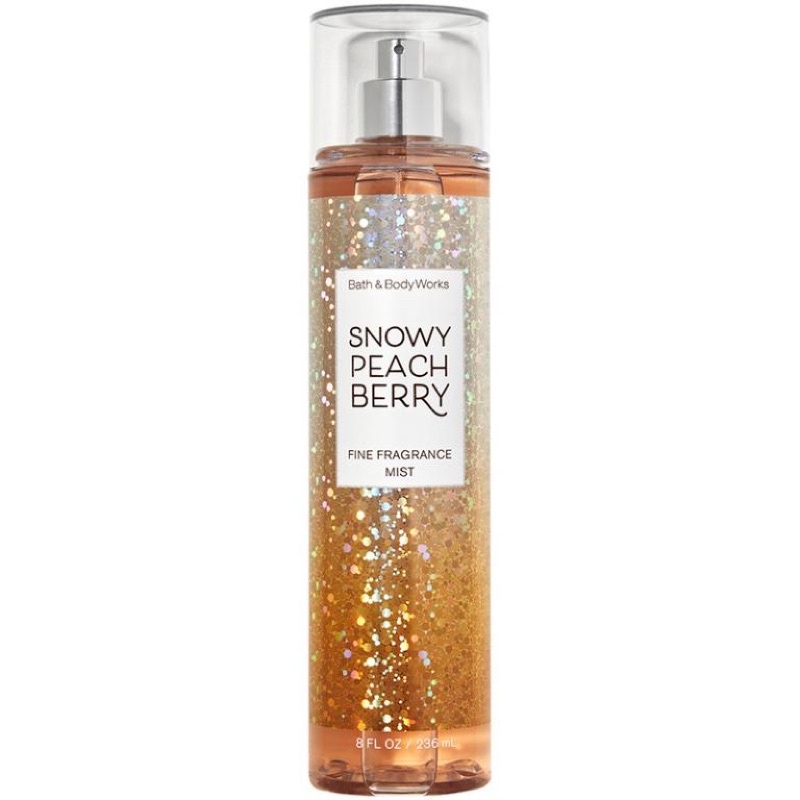 Bath & Body Works SNOWY PEACH BERRY Fine Fragrance Mist 236ml. ของแท้ ...
