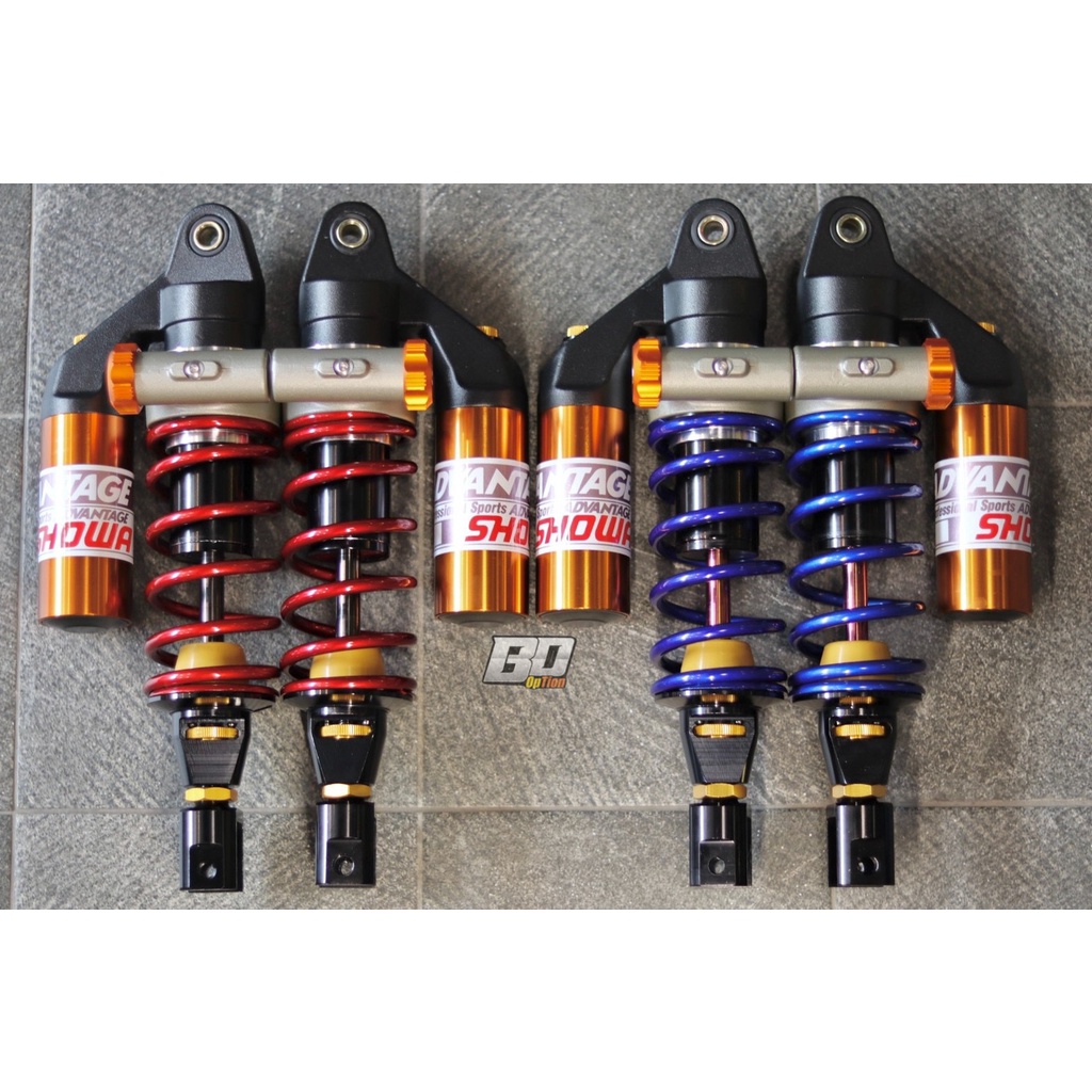 โช๊คหลัง โชว่า Showa Pcx Nmax Xmax แกนดำ แกนรุ้ง ตัวเทพ งานไทย ระบบ ...