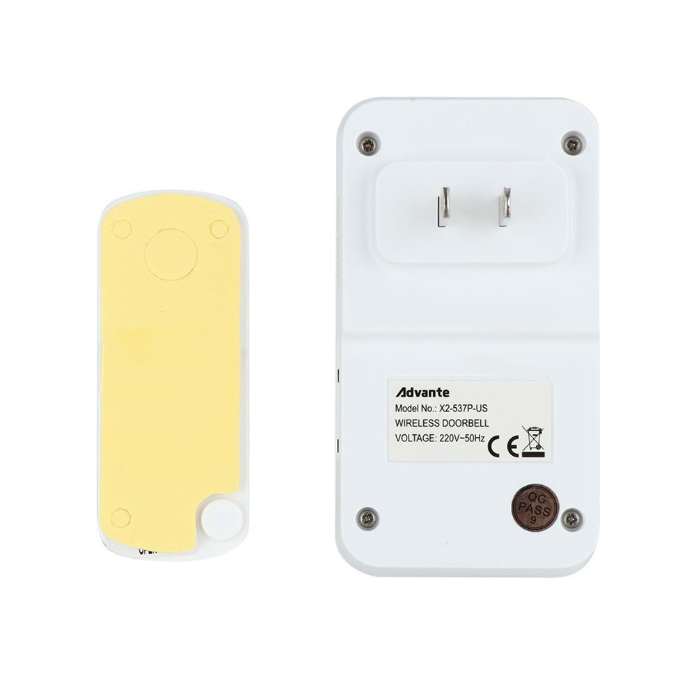 WIRELESS DOOR BELL ADVANTE X2-537P กระดิ่งไร้สายแบบเสียบปลั๊ก ADVANTE X2-537P กริ่งไร้สาย กริ่ง ...