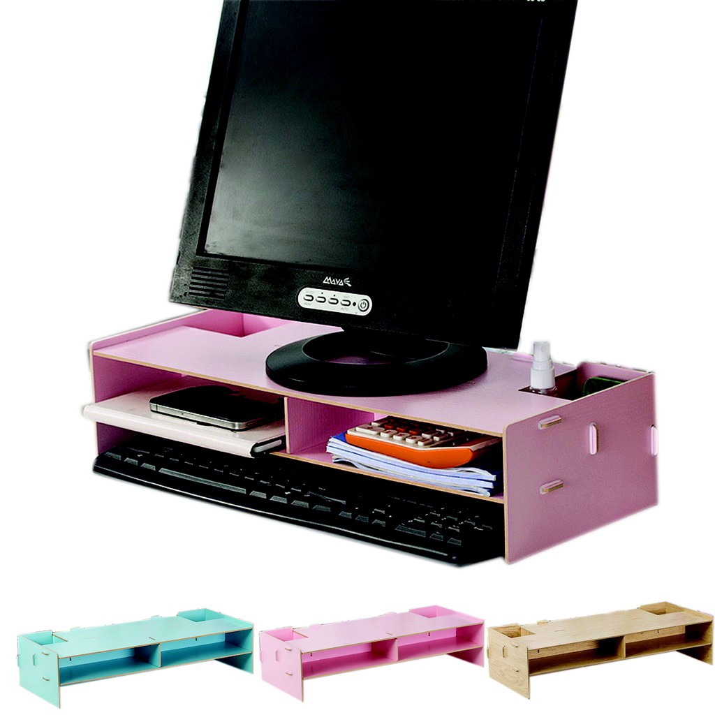 Orosu DIY Wooden Monitor Organizer Rack 36tv | Shopee Thailand