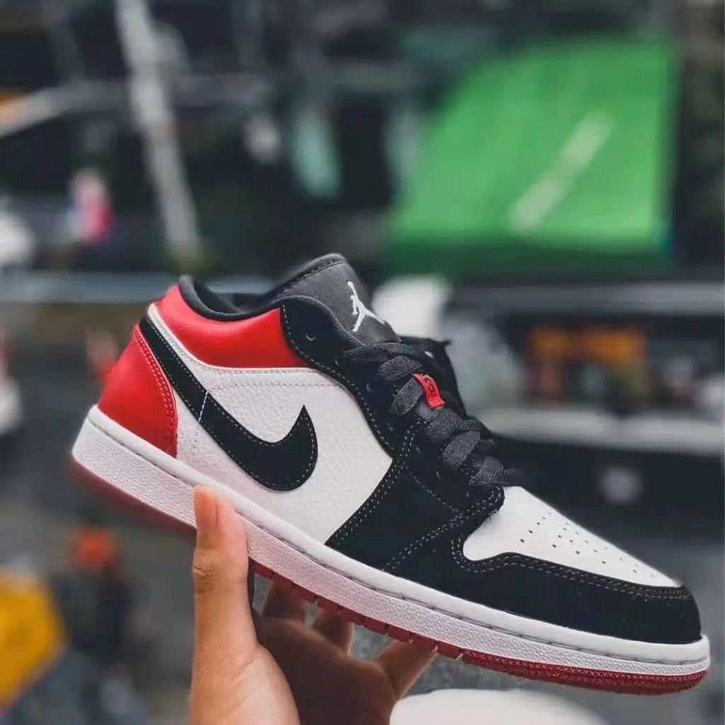 CR-71 Sock Air Jordan 1 top Low Sneakers Men Women kasut kulit aj ...