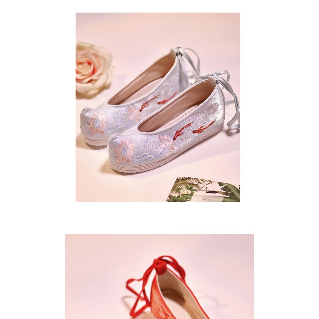 Lan Yue Sheng Show Wo รองเท้าปักลายสําหรับผู้หญิง - yoyoco06s.th - ThaiPick