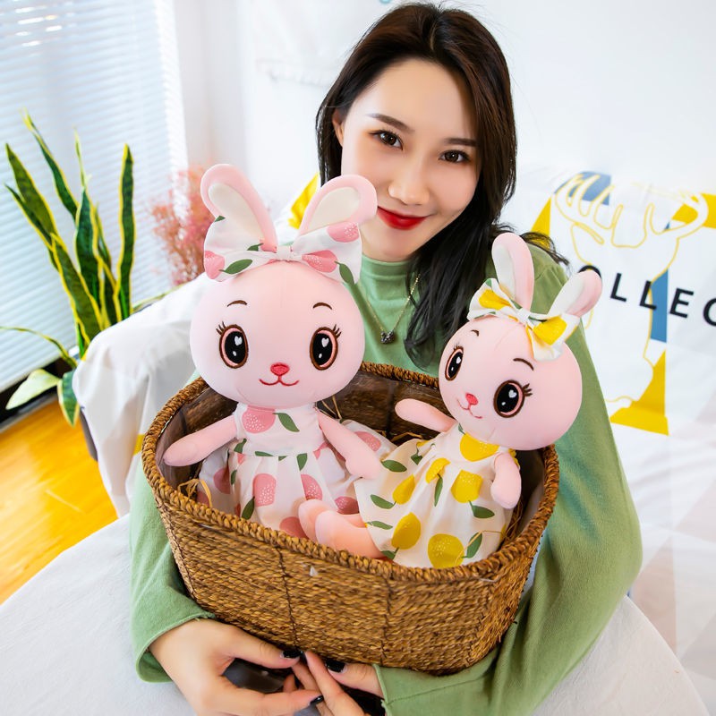 Plush Toy Rabbit Cute Bed Girl Princess Cute Queen Little Bunny Doll ...