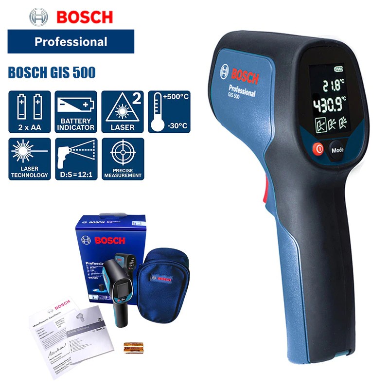 เครื่องวัดอุณหภูมิ 500 องศา รุ่น GIS 500 Bosch วัดอุณหภูมิ - densiri - ThaiPick