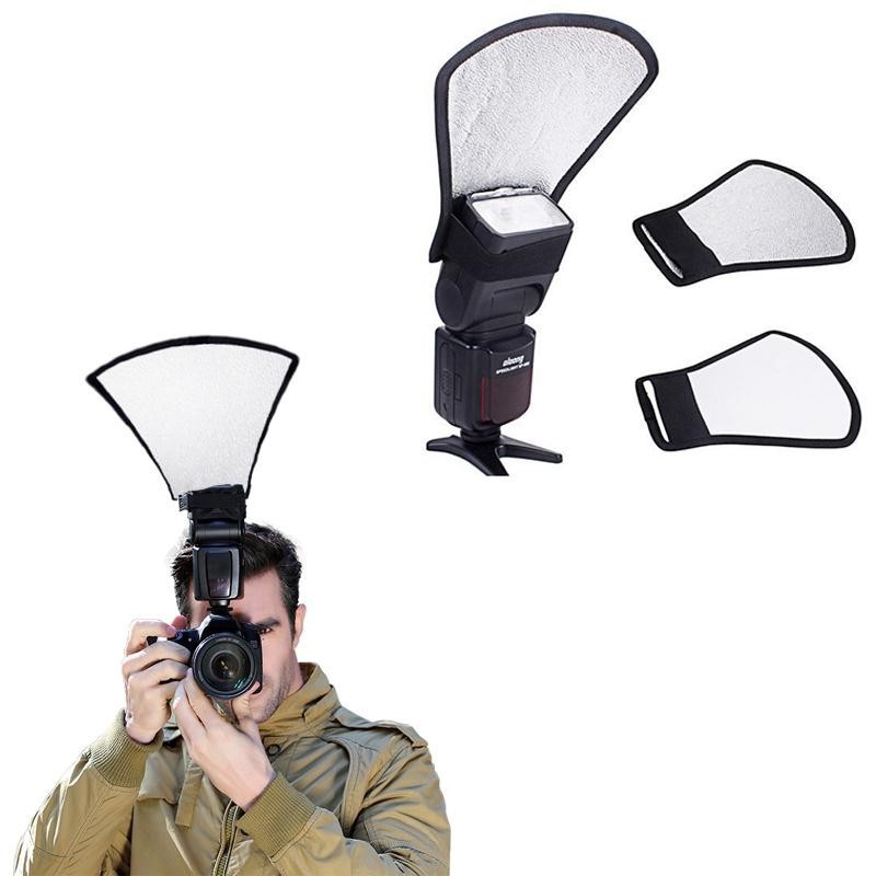 New Universal Camera Flash Reflector Photo Bounce Diffuser external ...