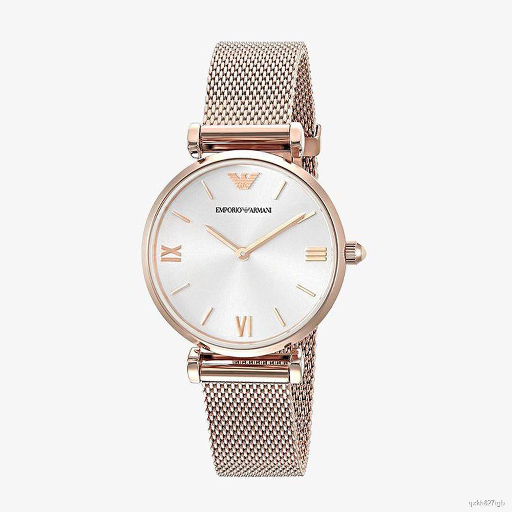 0sFB ☀Emporio Armani AR1909 Classic Analog Display Analog Quartz Rose ...