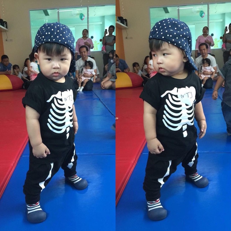 (รอของ ส่งได้19ต.ค.) ชุดกระดูกสุดฮิต halloween skeleton(PB44) รุ่นแขน ...