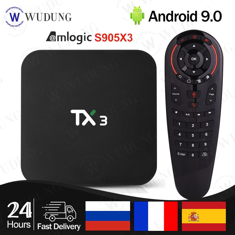 Tanix TX3 Android 9.0กล่องทีวี Amlogic S905X3 H.265 8K HDR 2.4G/5GHz ...
