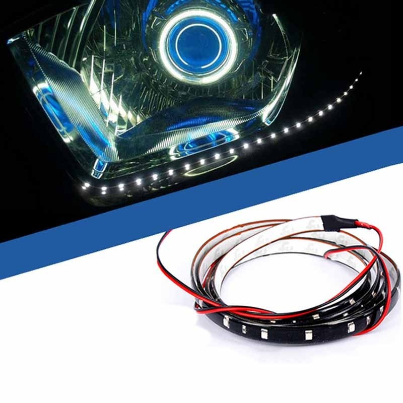 2Pcs NEW Waterproof 30cm15SMD 3528 LED Car Truck Motors Flexible Strip ...