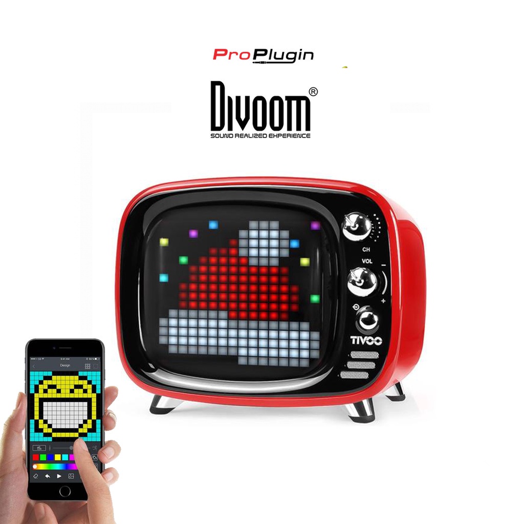 Divoom Zooe Pixel Art Bluetooth Speaker Mini Desktop Wireless Speaker ...