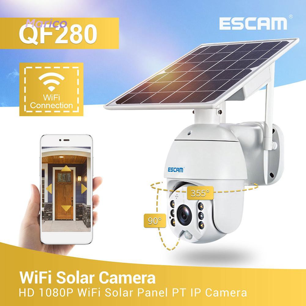 กล้องวงจรปิด Escam Qf280 1080 P Wifi พลังงานแสงอาทิตย์ - marico.th ...