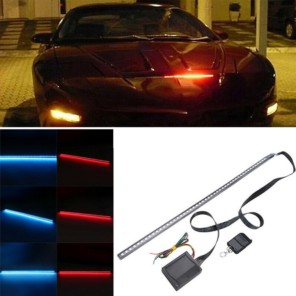 22inch 48LED 12V RGB Car Scanner Knight Rider Strobe Flash Light Strip ...