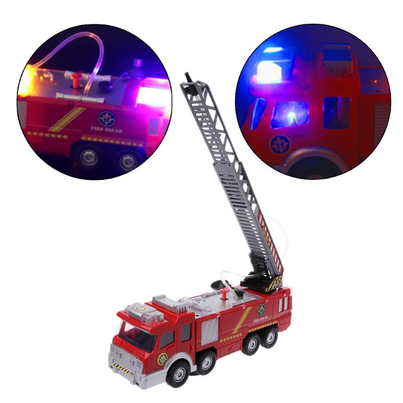 Sray Water Truck Toy Fireman Fire Truck Car Music Light Educational ...