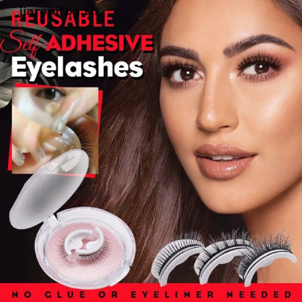 Renbg ขนตาปลอม มีกาวในตัว ใช้ซ้ําได้ 1 คู่ - jiarenitbg.th - ThaiPick