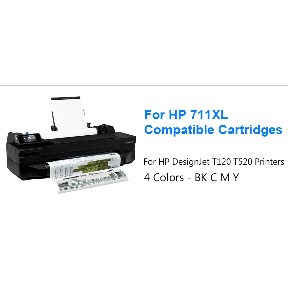 Third Party Brand For HP 711XL 711 HP711 Replacement Ink Cartridge Full ...