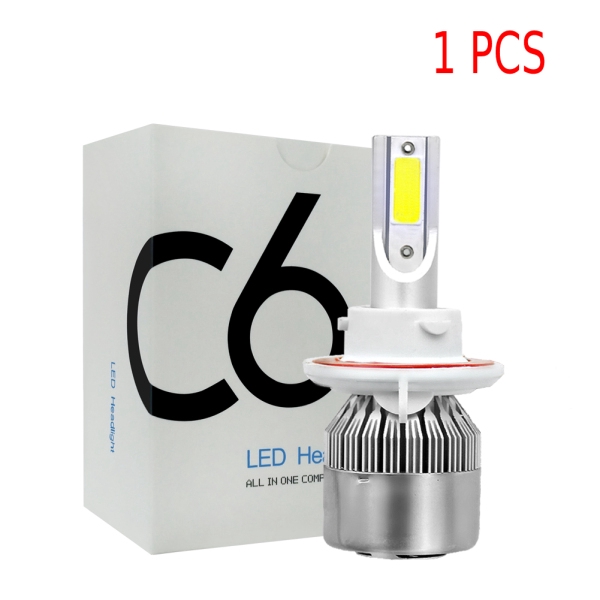1PC Universal High Power Auto Bulbs C6 Car LED Headlights - 6000K ...