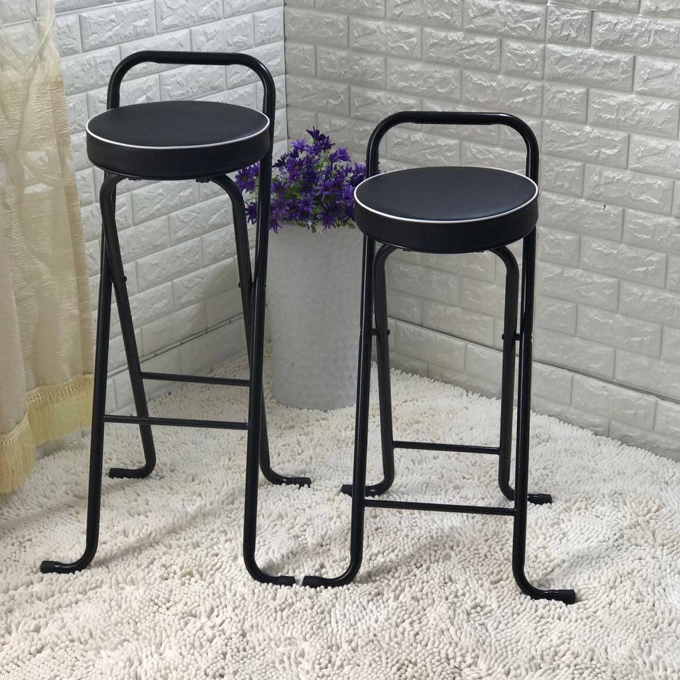 Upholstered bar chair High stool Bar stool Counter chair Thick cushion ...