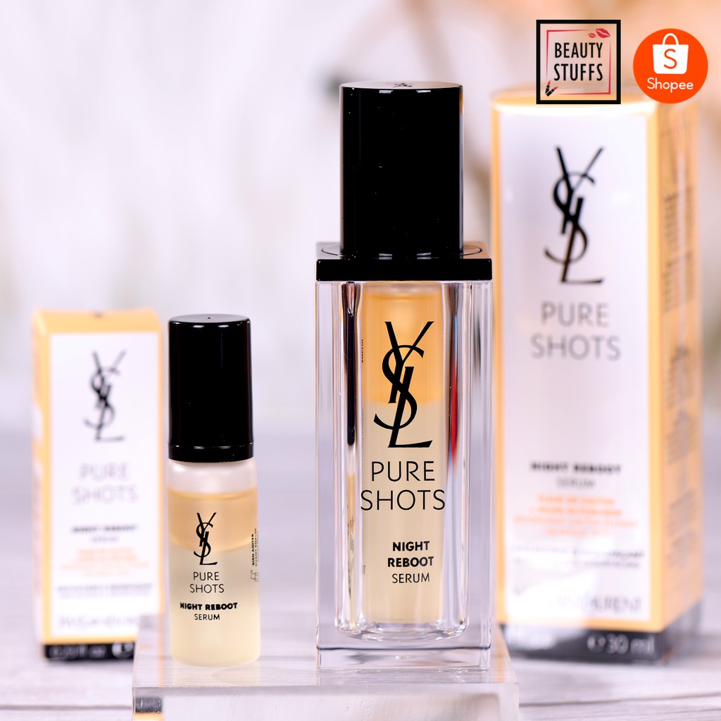 พร้อมส่ง YSL PURE SHOTS NIGHT REBOOT SERUM 30ml. | Shopee Thailand