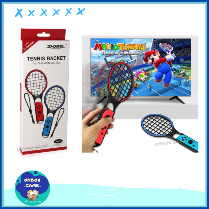 ไม้เทนนิส Tennis Racket (Dobe) for Mario Tennis Nintendo Switch ...