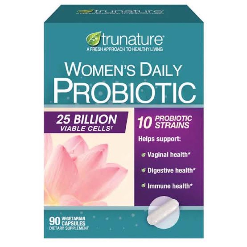 (EXP0923) Trunature Womens Daily Probiotic 90 Vegetarian Capsules โพร ...