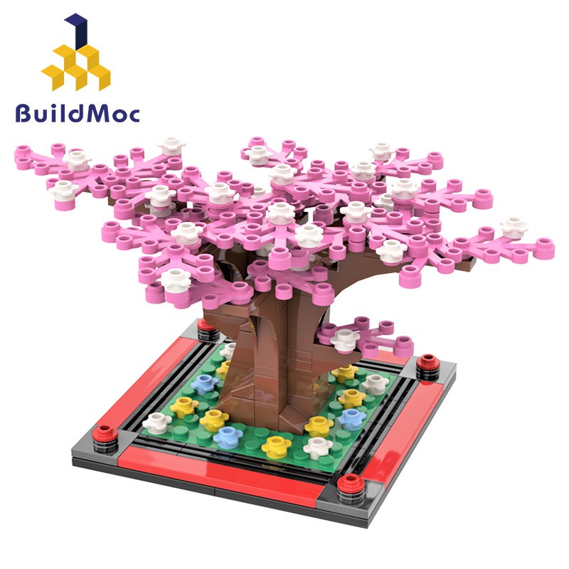 Moc - Sakura Tree 141 ชิ้น Lego City Tree Flower ตัวต่อของเล่นสําหรับ ...