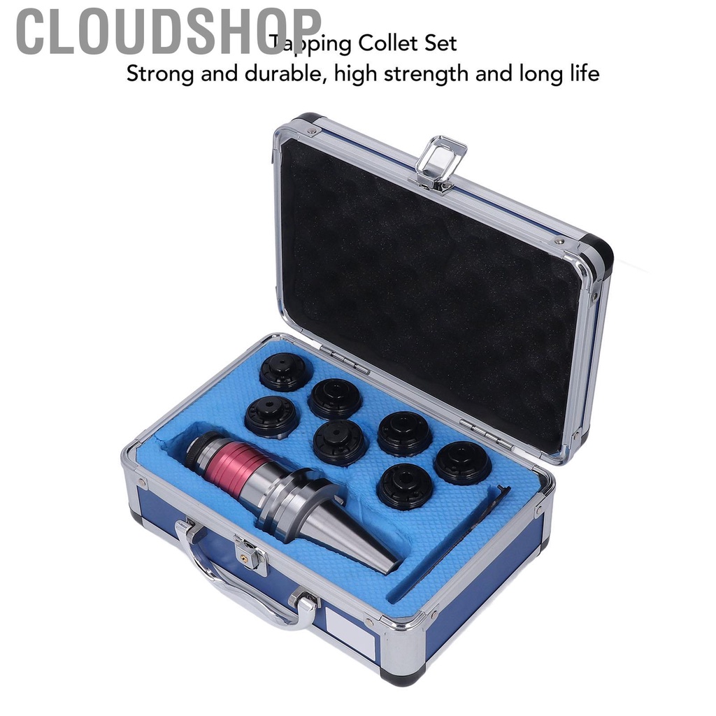 Cloudshop Tapping Collet Set Tool Holder With 7Pcs Collets CNC Chuck Kit BT40 GT12 Shank ...