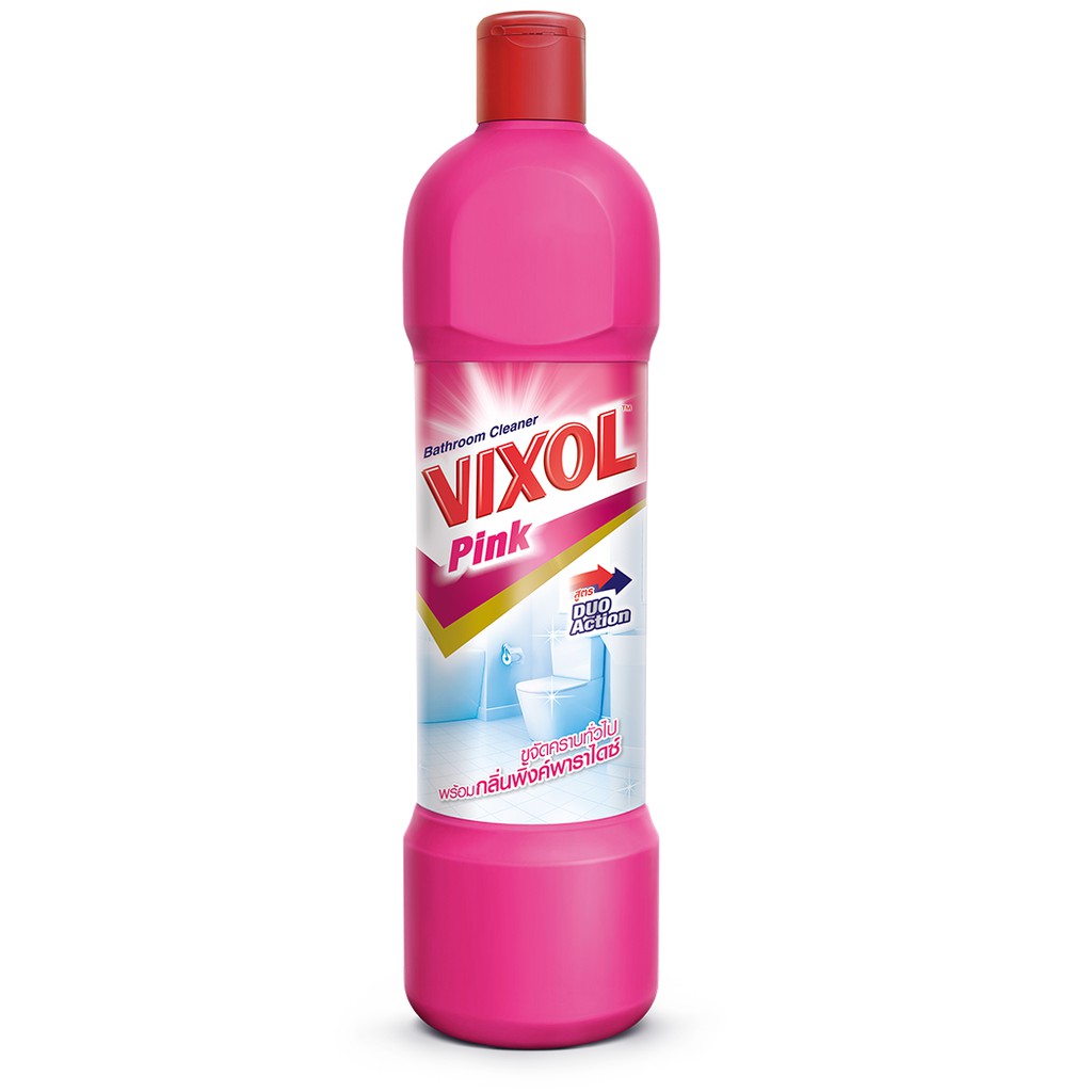 Vixol Pink Duo Action Bathroom Cleaner วิกซอล พิ้งค์ ผลิตภัณฑ์ล้าง ...