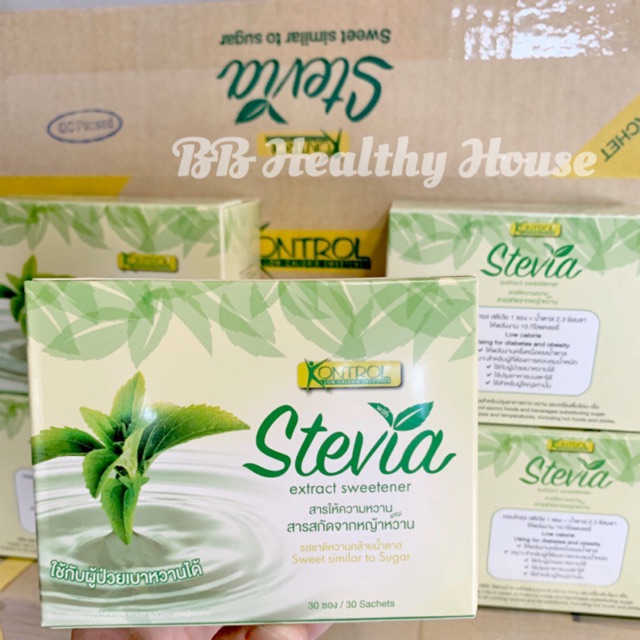 สารให้ความหวานแทนน้ำตาล(แบบ30ซอง) น้ำเชื่อมให้ความหวานสารสกัดจากหญ้าหวาน ธรรมชาติ100 Kontrol ...