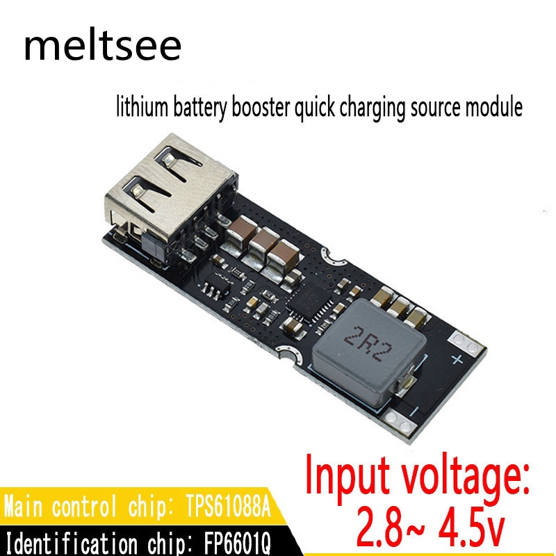 tps61088 โมดูลแบตเตอรี่ลิเธียม 3.7 V 4.2 V Liter 5v 9 V 12v USB ...