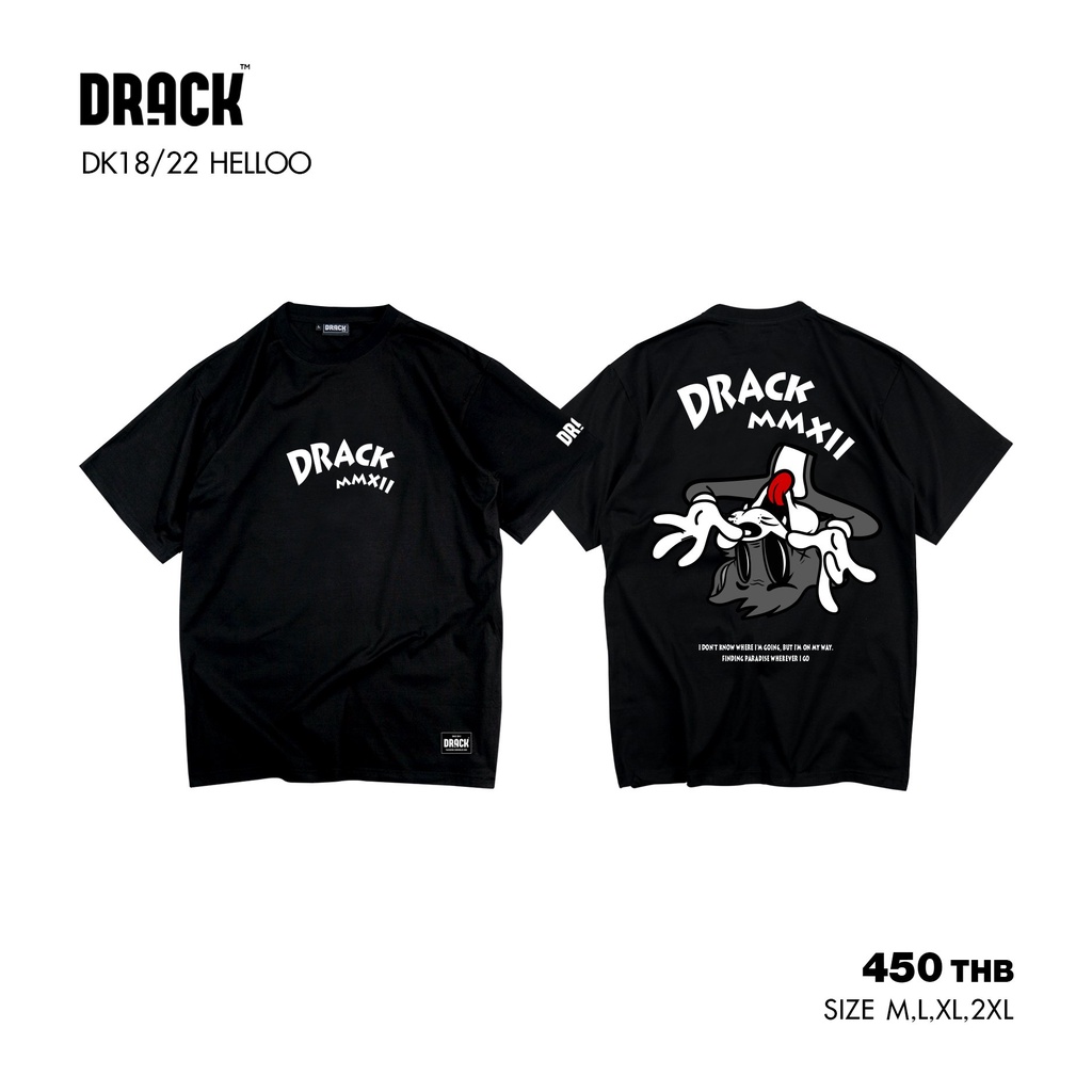 DRACK 2022 เสื้อยืดสกรีนลาย - wardrobe2013 - ThaiPick