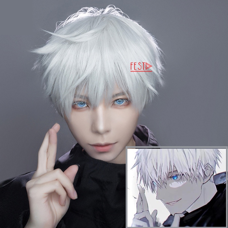 เรียกดูความนิยมภายใน 7 วันAnime Jujutsu Kaisen Gojo Satoru Short White ...