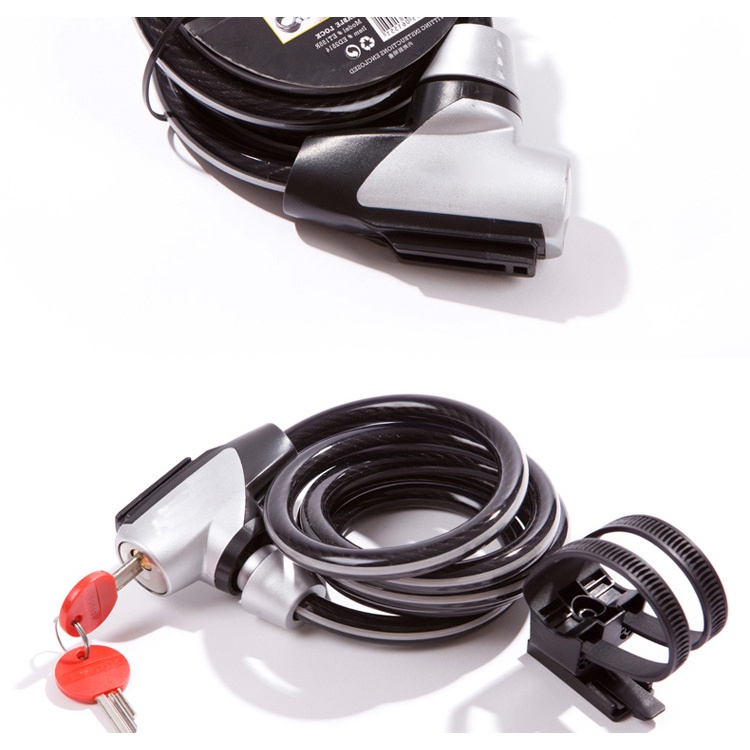 Bicycle Lock Anti-theft Mountain Bike 5 Digit Code Lock Steel Cable ...