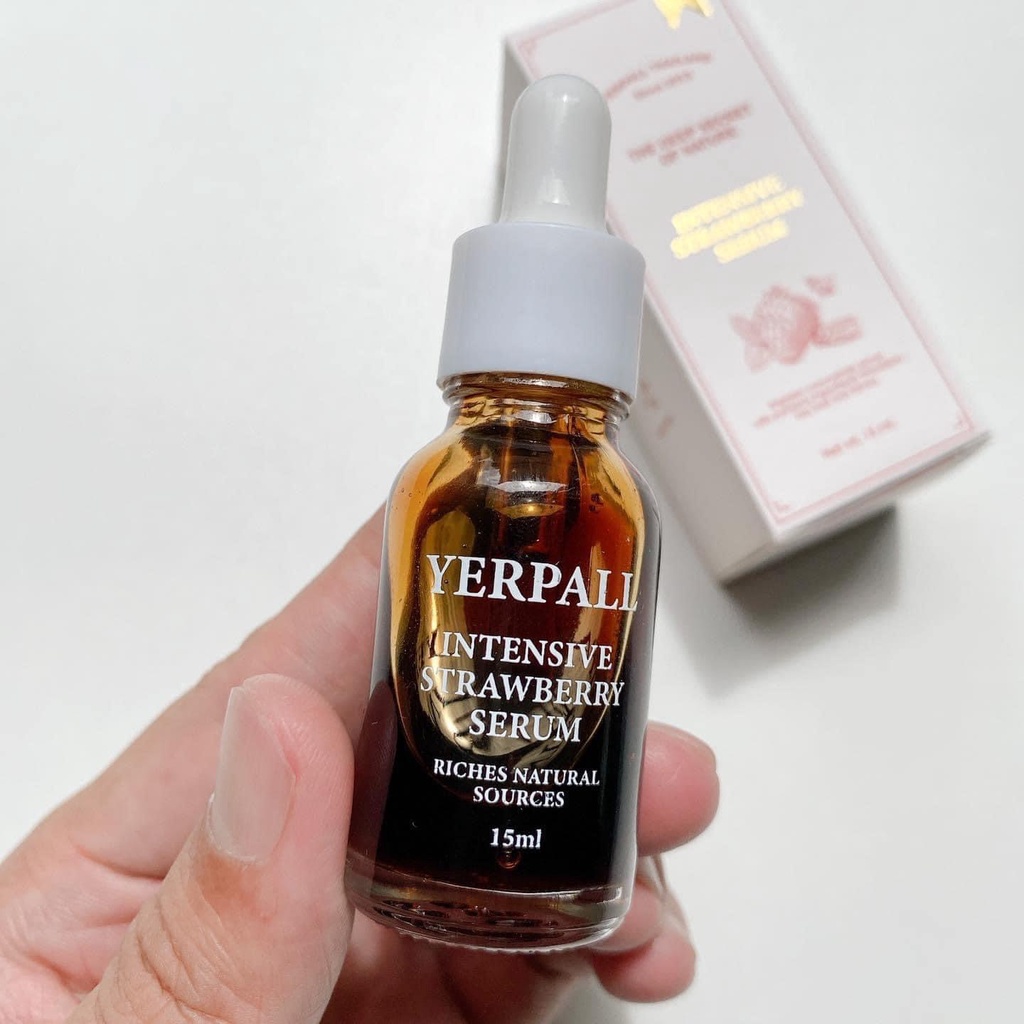 Yerpall serum strawberry เซรั่มสตรอว์เบอร์รี เยอเพล 15 ml. | Shopee ...