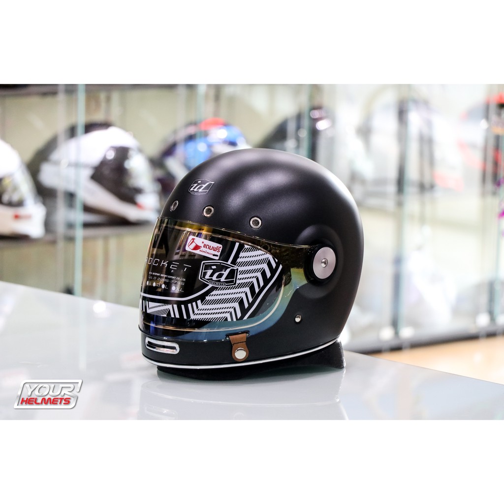หมวกกันน็อค ID HELMETS ROCKET MATT BLACK - yourhelmetshop - ThaiPick