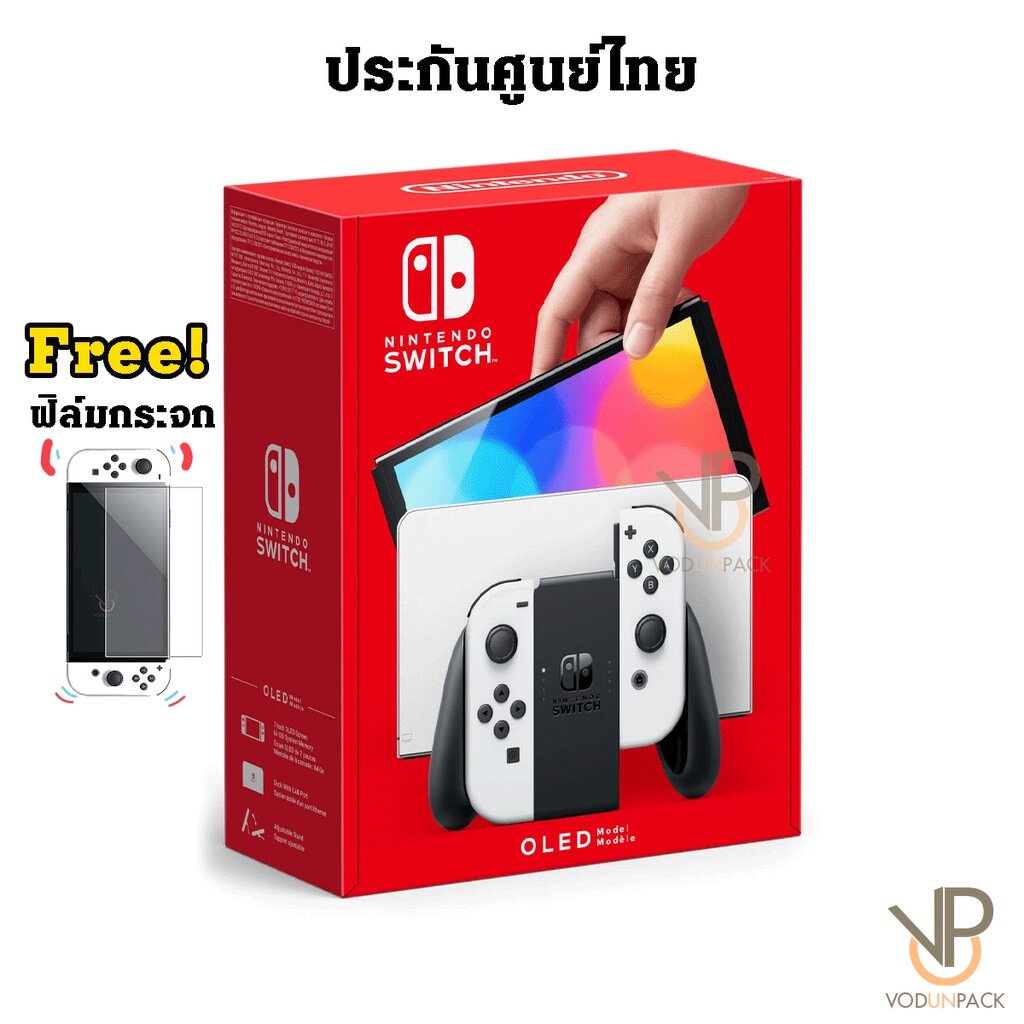 NS-OLED เครื่อง Nintendo Switch รุ่น OLED ใหม่จอ 7 นิ้ว OLED แถมฟรีกระจก 9H - vodunpack - ThaiPick