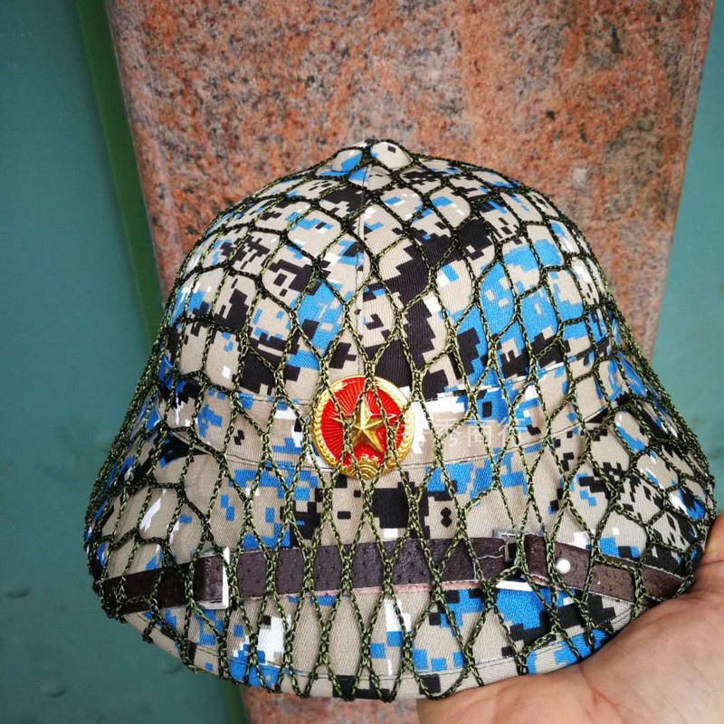 VIETNAM WAR ARMY HAT NVA VIETCONG VC PITH HELMET blue CAMO JUNGLE ...