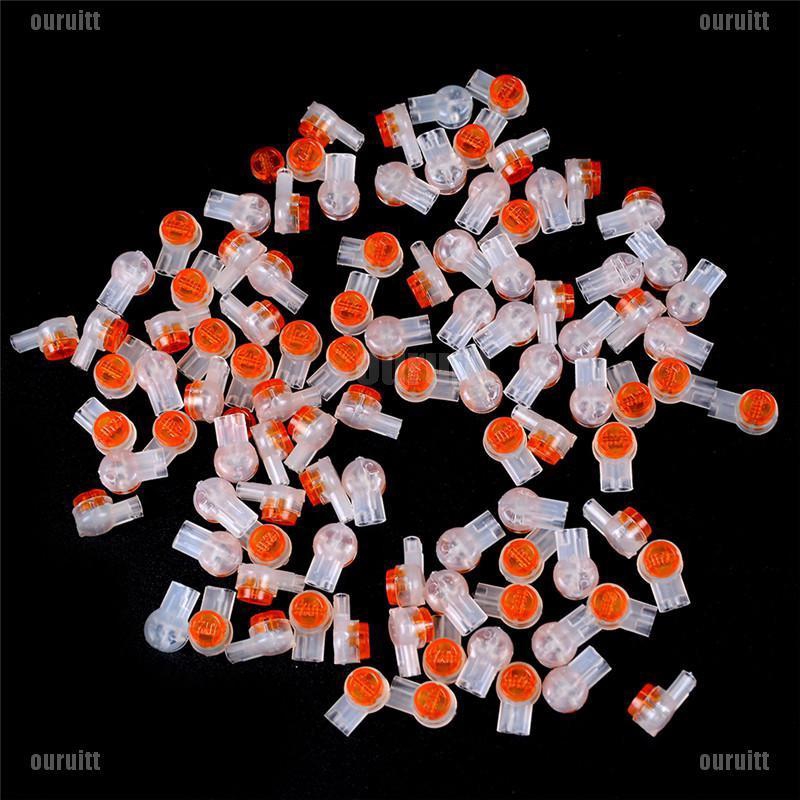 SP 100pcs UY2 Wire Connector Scotchlok Connector Grease Filling Butt ...