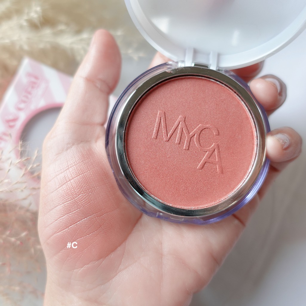 บลัชออนใหม่ PEACHCORAL POWDER BLUSHER MYCA (ไมก้า) มี 4 สีให้เลือก ของ ...