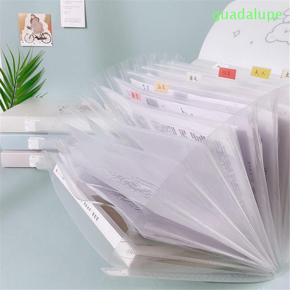 GUADALUPE Large Capacity A4 File Storage Bag Multi-function Filing ...